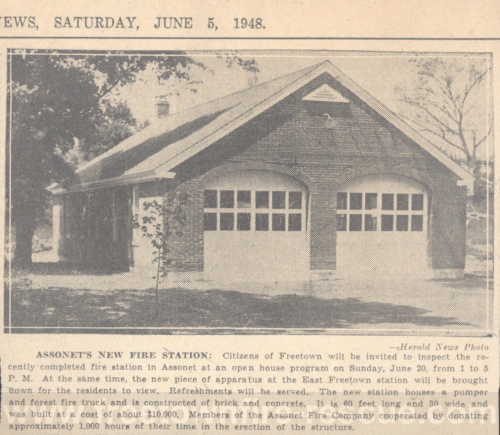 Department History – Freetown Fire Department