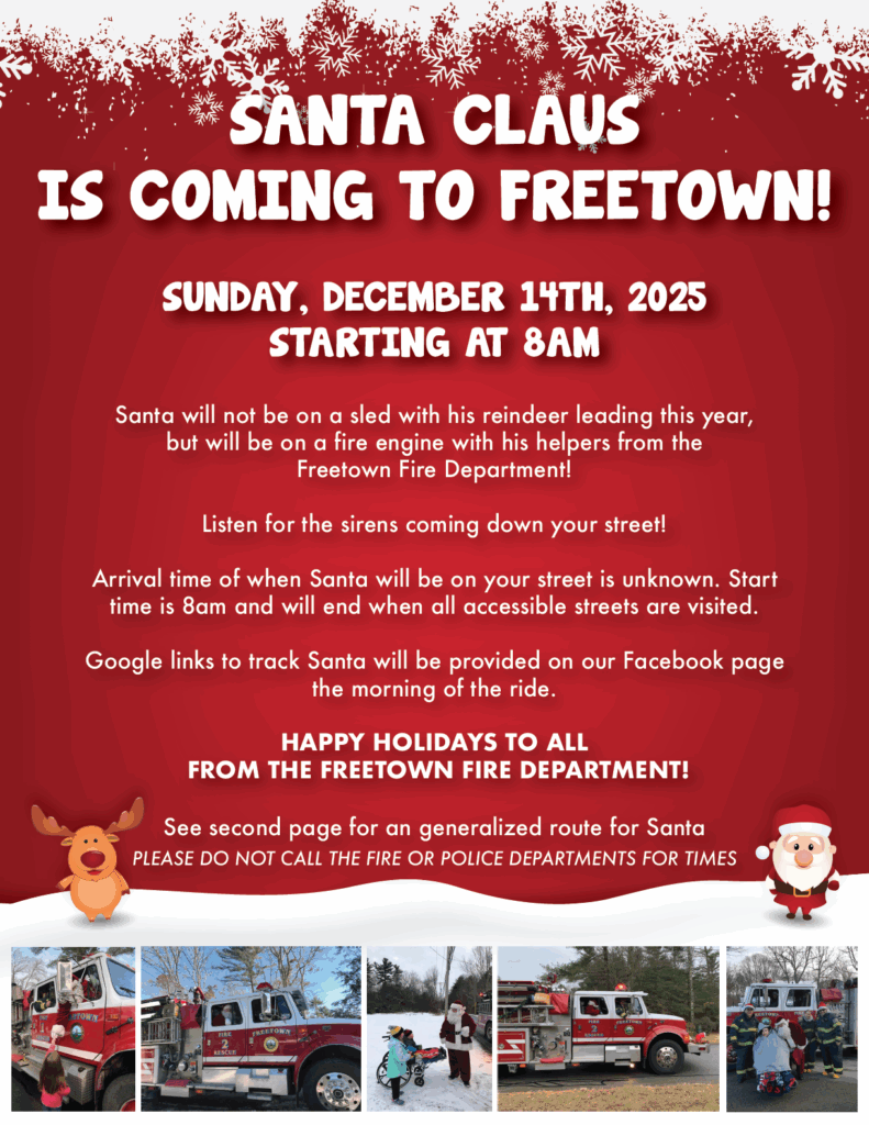 Santa is coming to Freetown! – Freetown Fire Department